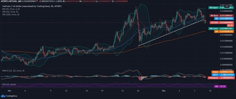 VeChain Price Shows Uptrend but Faces Intraday Downturn